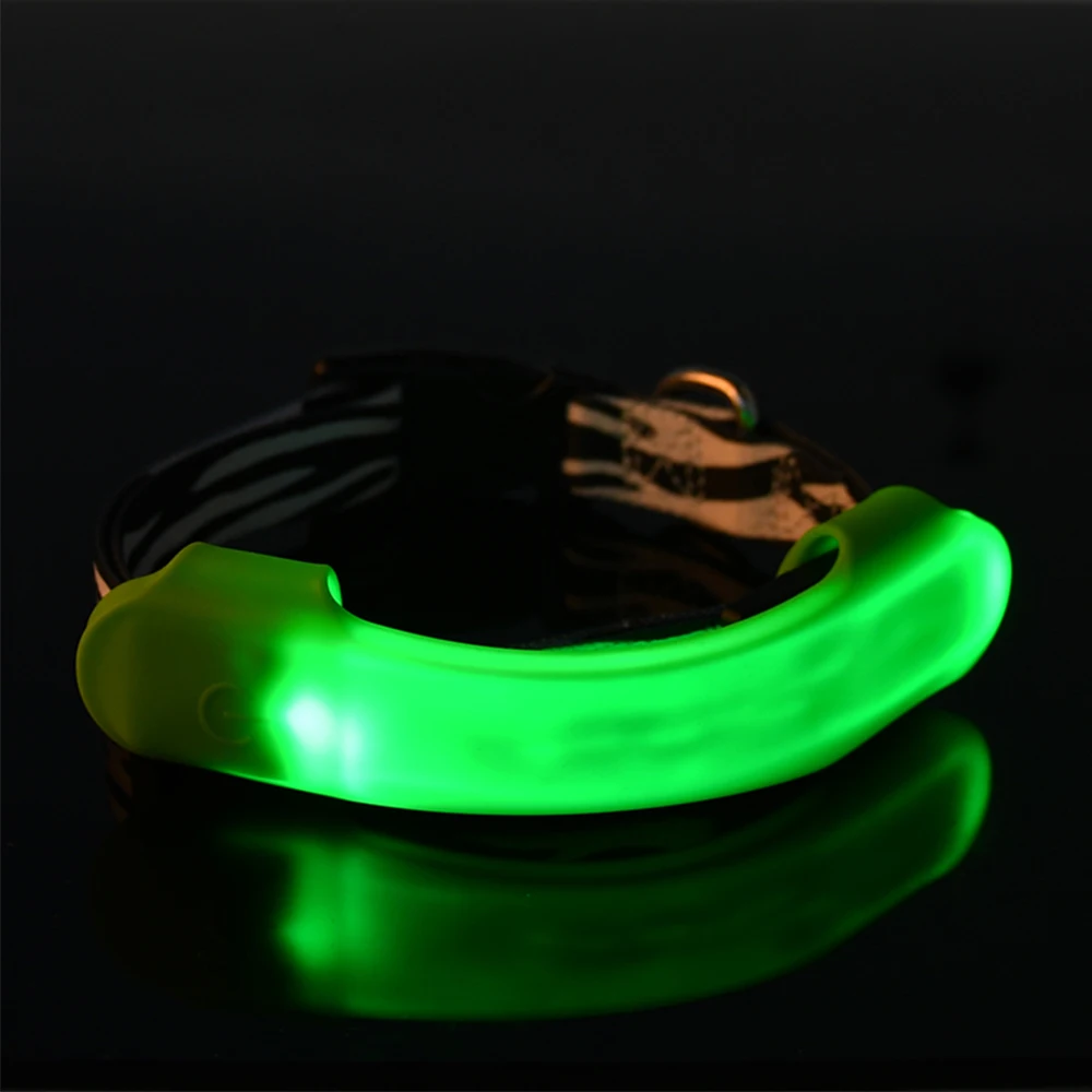 Waterproof Led Light Flashing Silicone Pet Dog Collar Cover - Buy Led ...