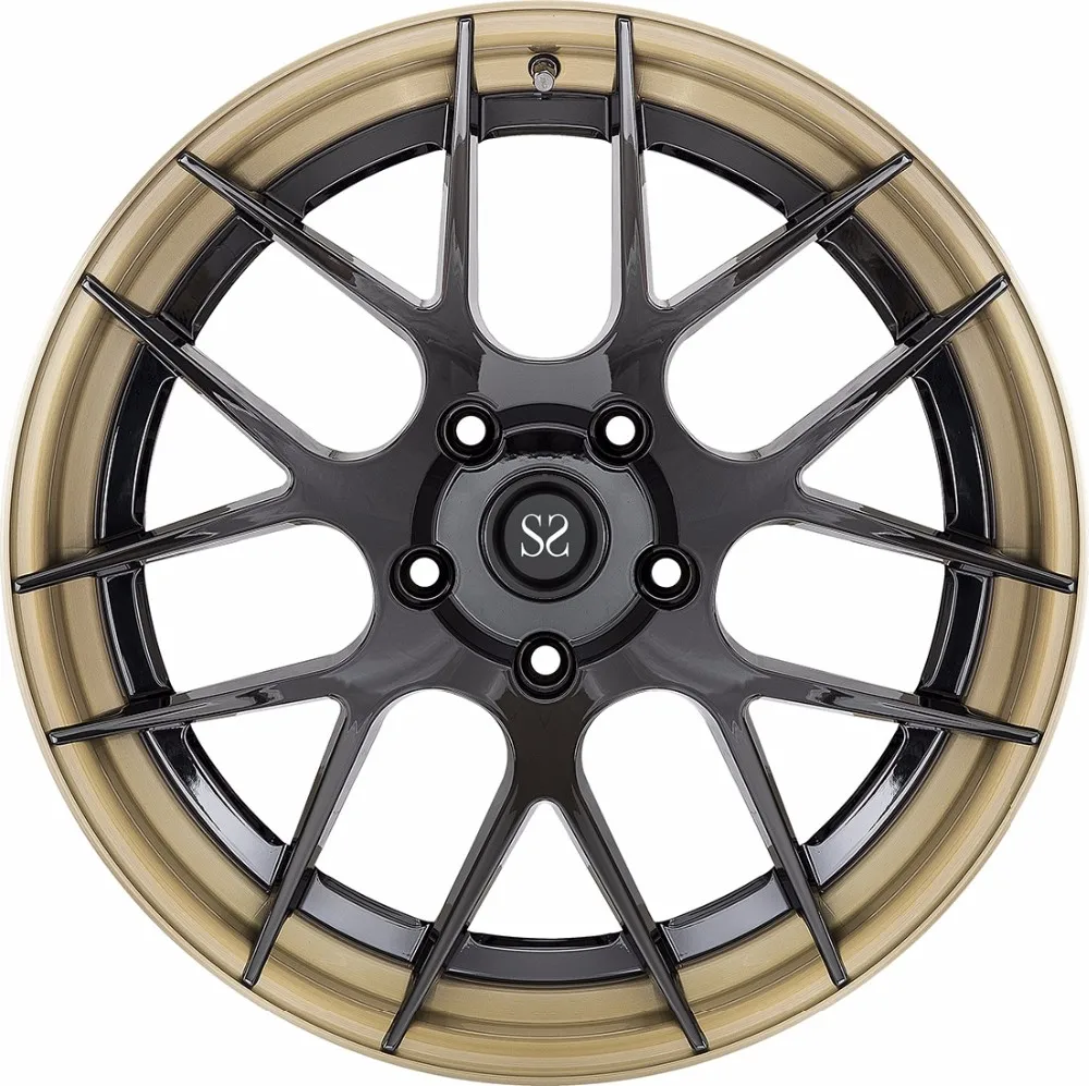 Japan Standard Via Jwl Alloy Forged Car Rims Aluminum A6061 Hyper Black ...