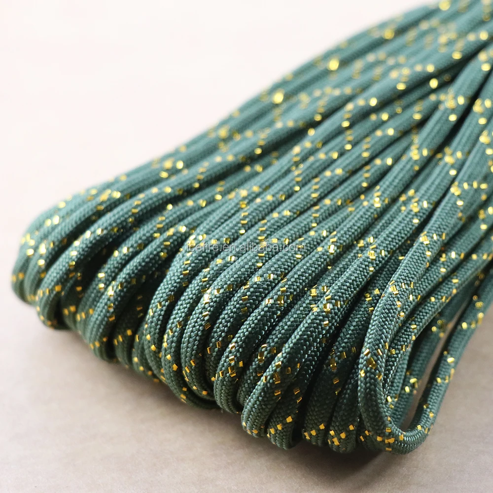 Outdoor Glitter Paracord Metallic Tracers 550 Paracord Rainbow Paracord ...