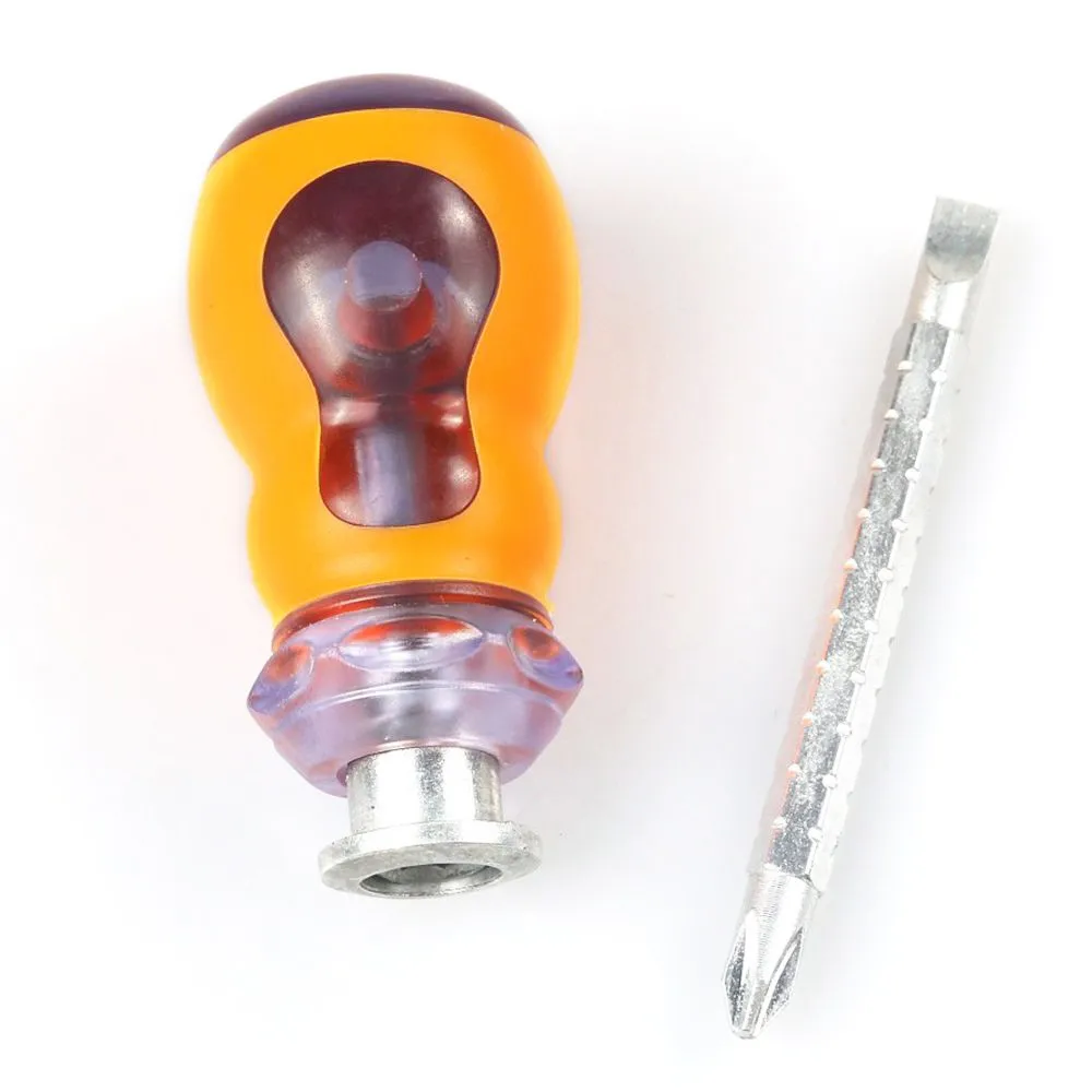 Mini Screwdriver - Flat Phillips, Random Color Utility Tool