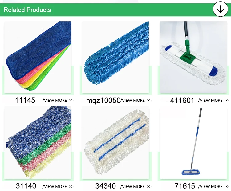 Custom Easy to Wash Durable Flat Mop Cleaning Supplies