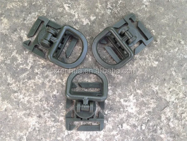 Tactical Grimlock 360 Rotation D-ring Clips Buckle Molle Webbing ...