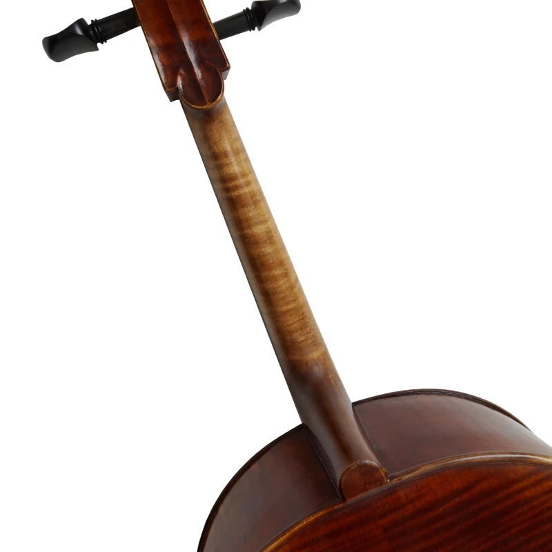Handmade Antique Brown Oil Finished Flame Maple Professional Cello ...