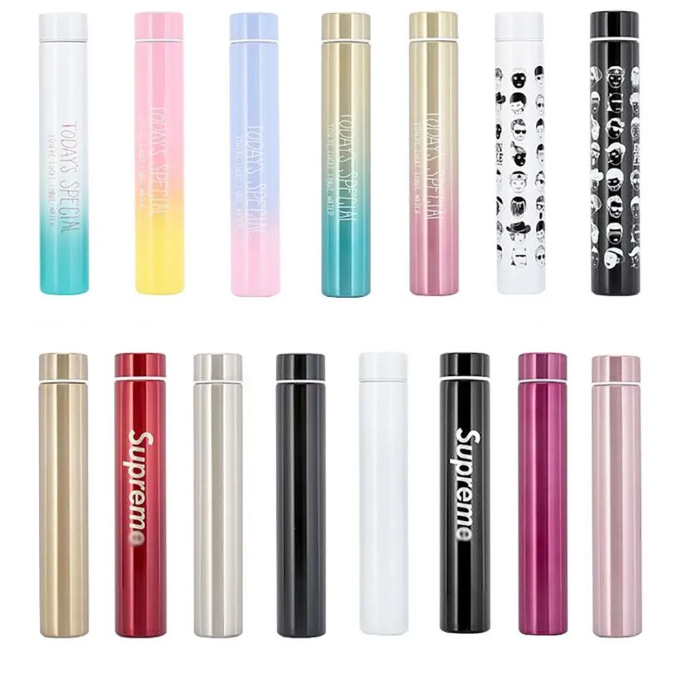 Mini Skinny Water Bottle Stainless Steel Slender Stick Water Bottle ...