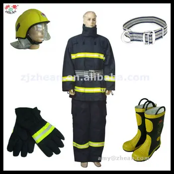 Fire Fighting Protective Clothing/safety Helmet/safety Belt/rubber ...