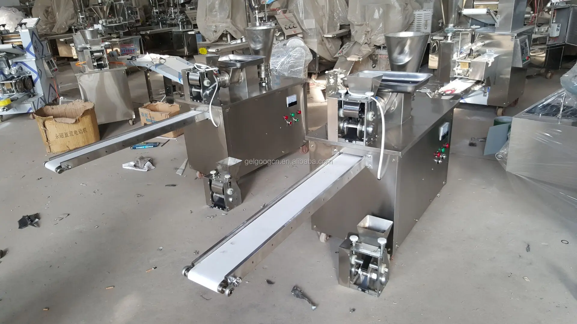 Commercial Automatic Chinese Pierogi Ravioli Roller Momo Samosa Patti ...