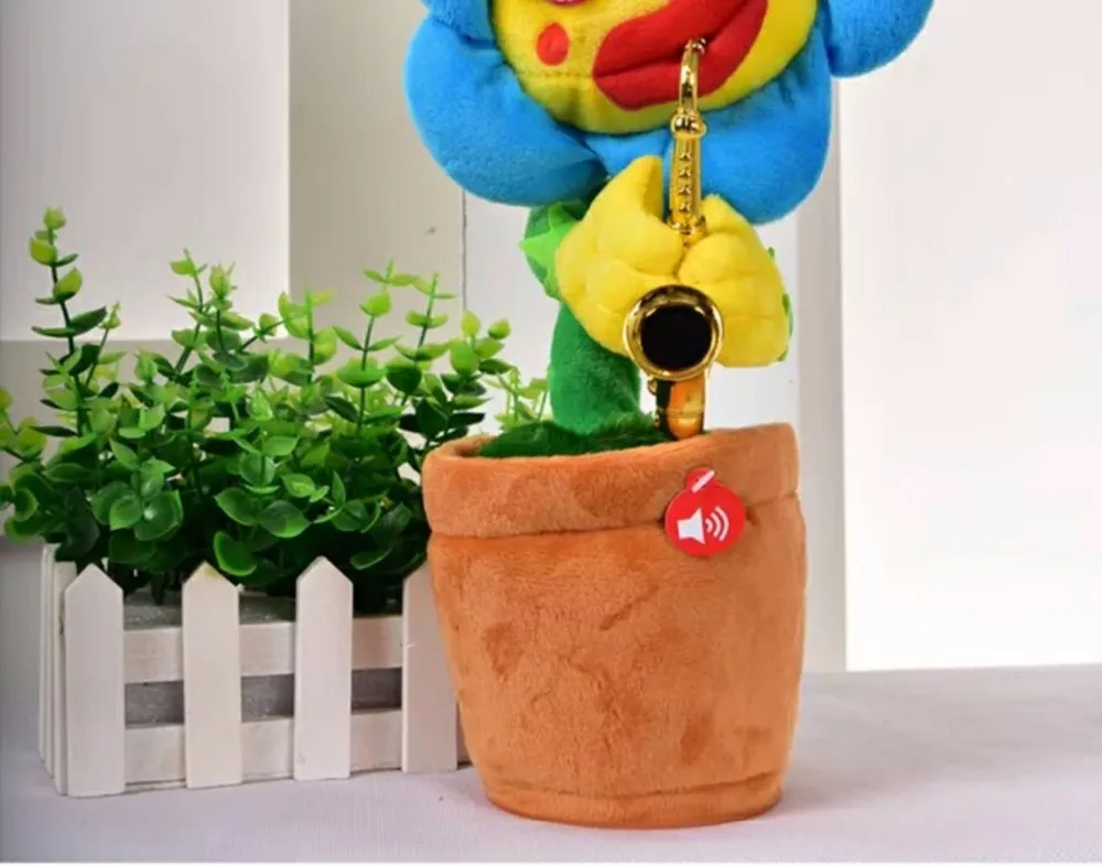 Sound Toy Humorous Sunflower Toy - Singing And Dancing Flower,Kids ...