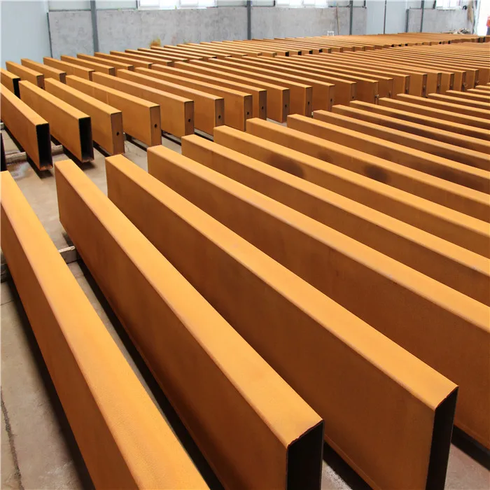 Corten Steel Landscape Metal Fence Posts for Garden Decor