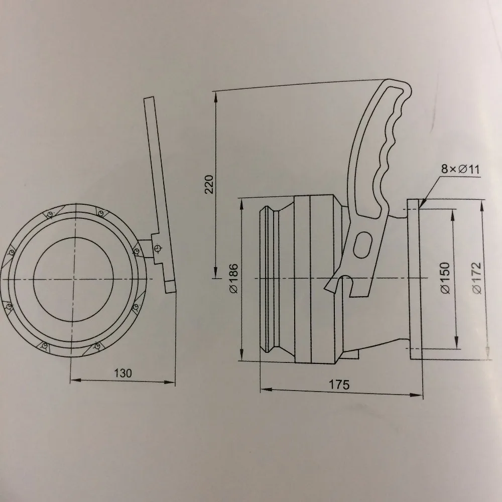 Road Fuel Tanker Truck Api Adaptor Valve Loading And Unloading Valve ...