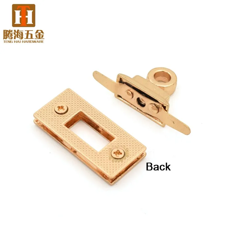Custom Rectangle Metal Twist Lock Fasteners For Handbags - Buy Metal ...