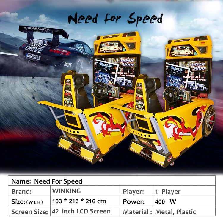 Winking Indoor Game Need For Speed Racing Car Simulator Arcade Car ...
