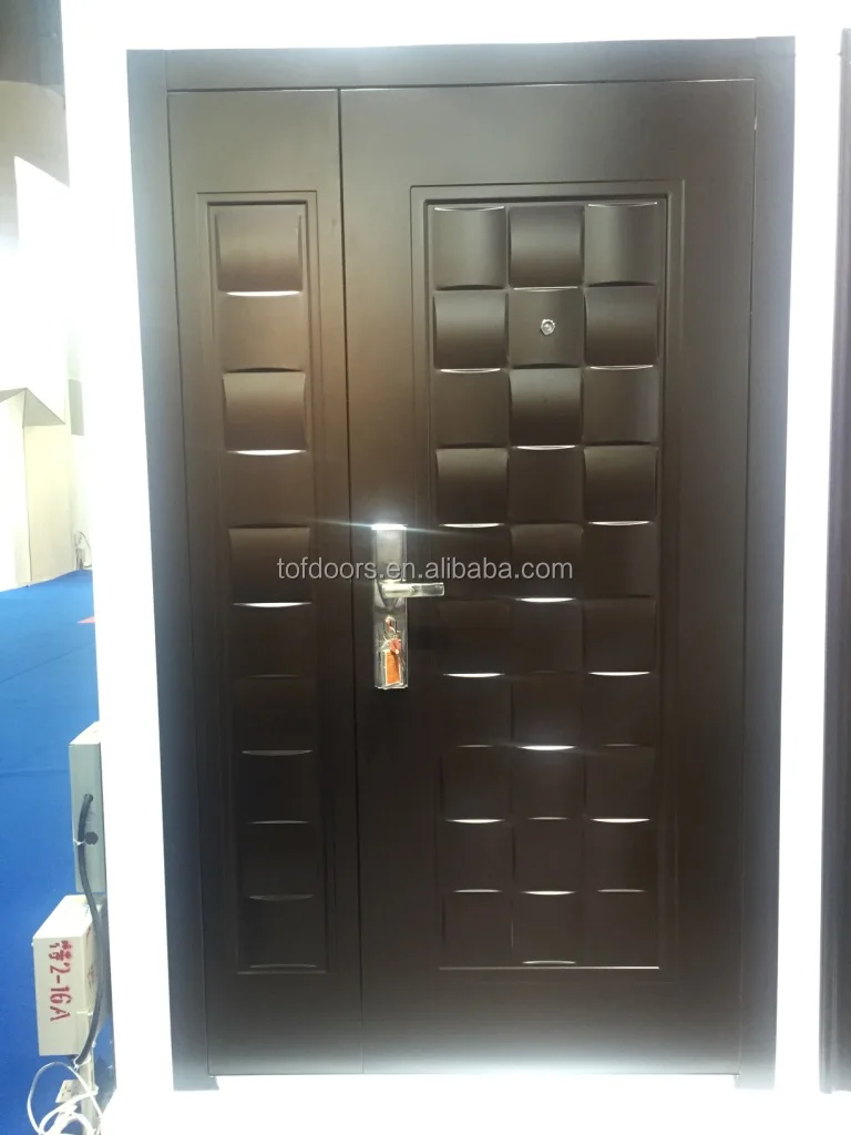 One And Half Door Size Steel Security Main Door Designs Double Door ...