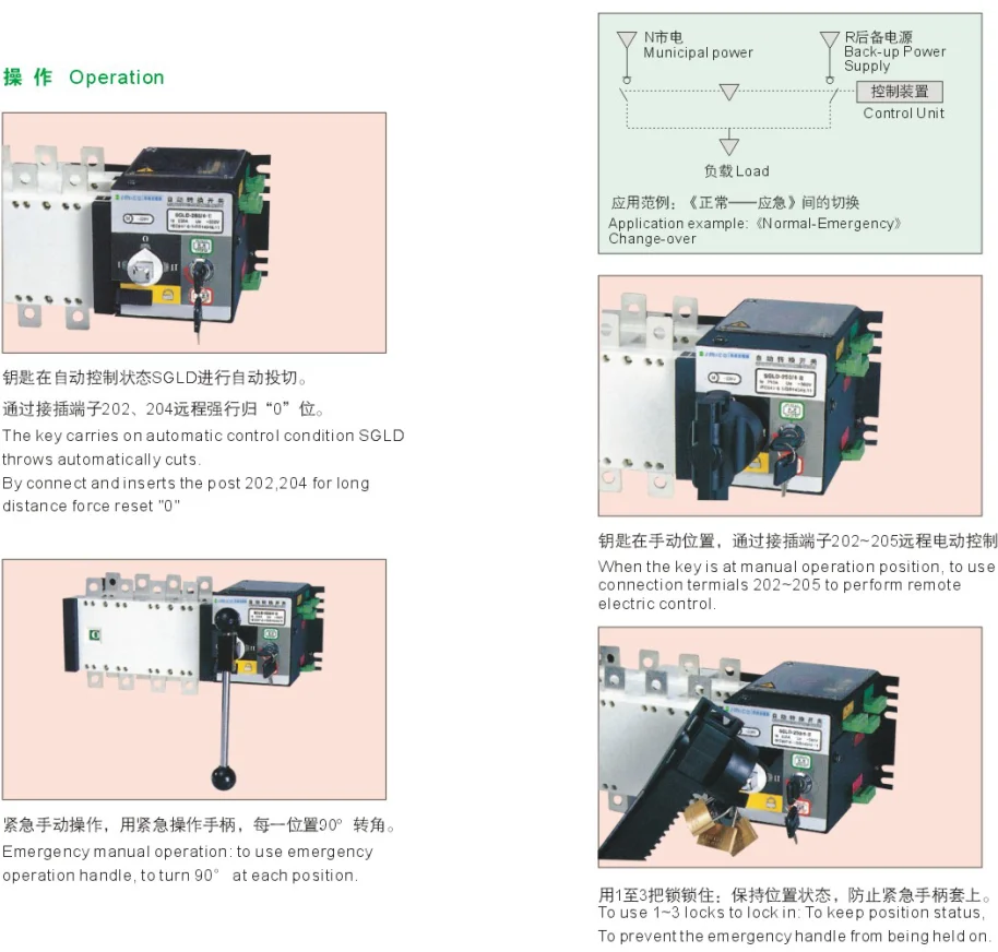 SGLD-400 Automatic Socomec Changeover Switch/ats Transfer Switch - 400A ...