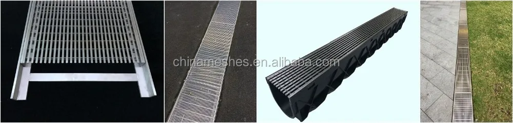 Stainless Steel Channel Drain / Sidewalk Channel Drain / Concrete ...
