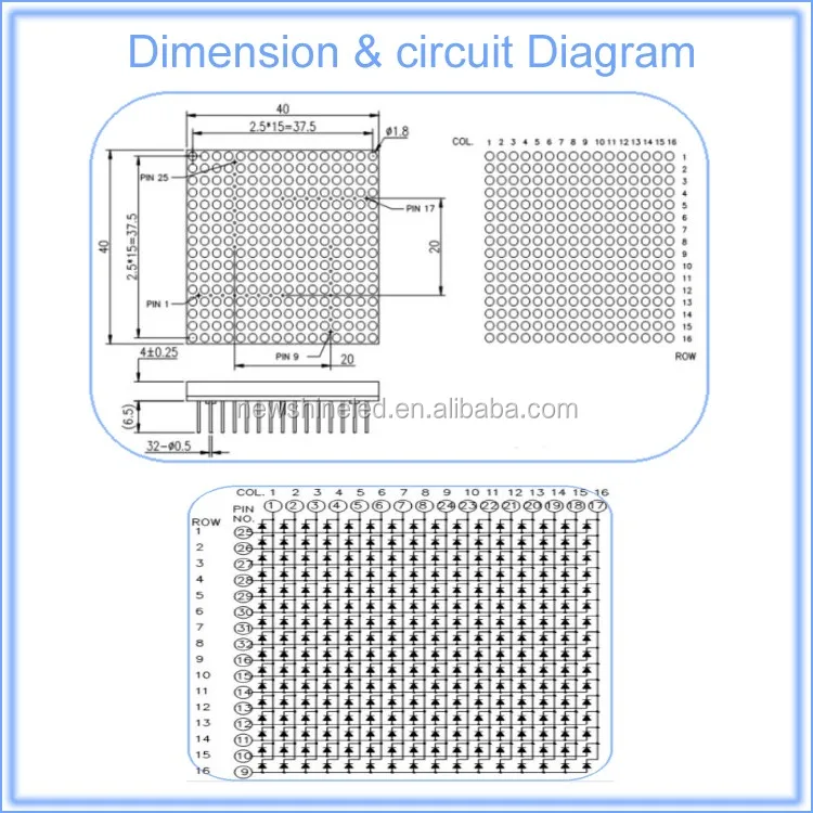 16x16 RGB LED Matrix - Bright and Clear Display Solutions