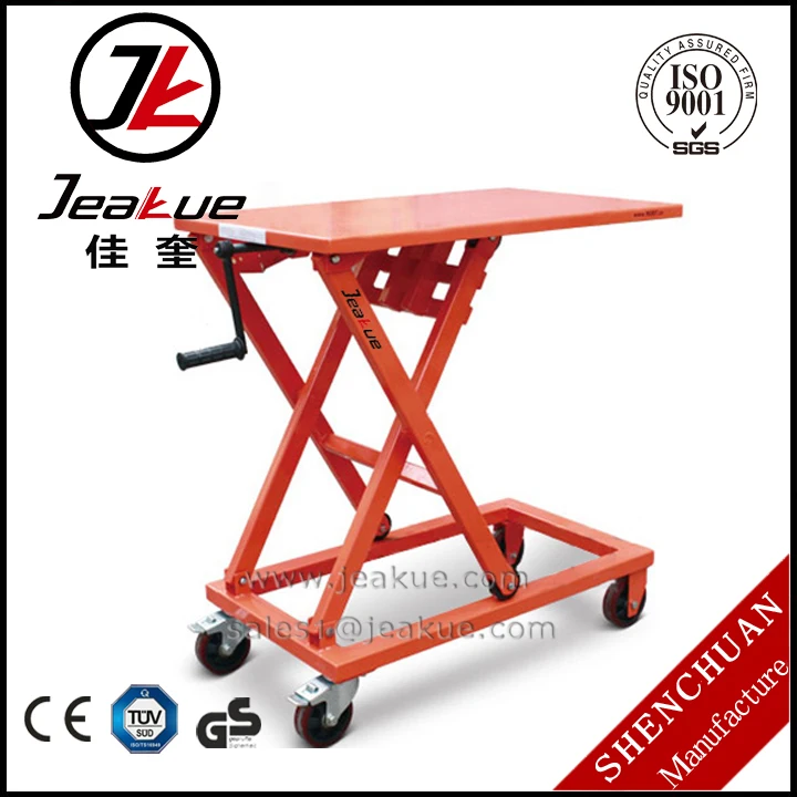 Small Electric Scissor Lift Table 300kg with Rollers