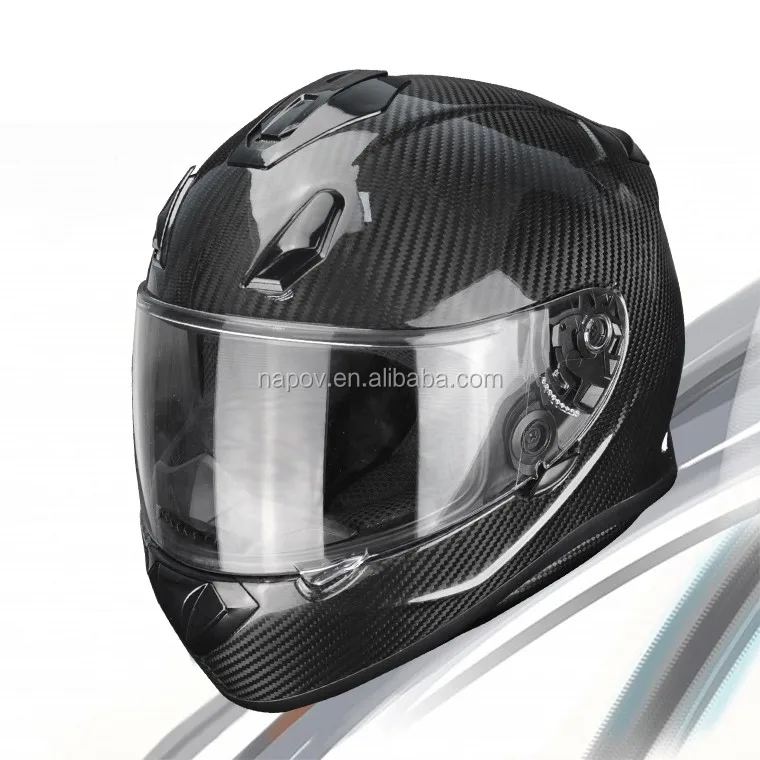 Full Face Carbon Fiber Racing Helmet Motorcycle Accessory Classical ...