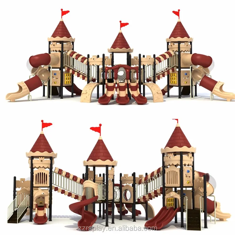 Children Indoor Play Plastic Big Outdoor Playground Kids Stair Slide ...