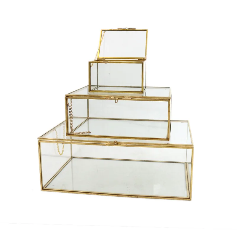 Small Glass Display Box - Perfect for Wedding Decorations