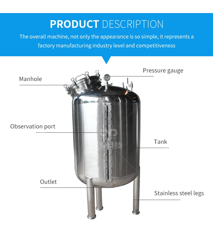 Stainless Steel Molasses Storage Tank - 50-100000L Capacity