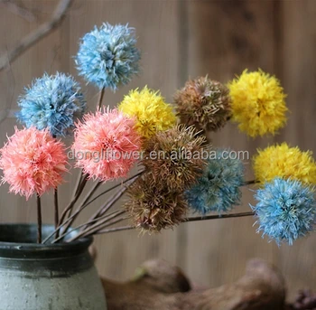 Natural Dried Flower Round Ball Shape Artificial Flower For Wedding ...