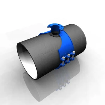 Pipe Tapping Saddle / Tapping Tee/saddle Clamp Of Ductile Iron Pipes ...