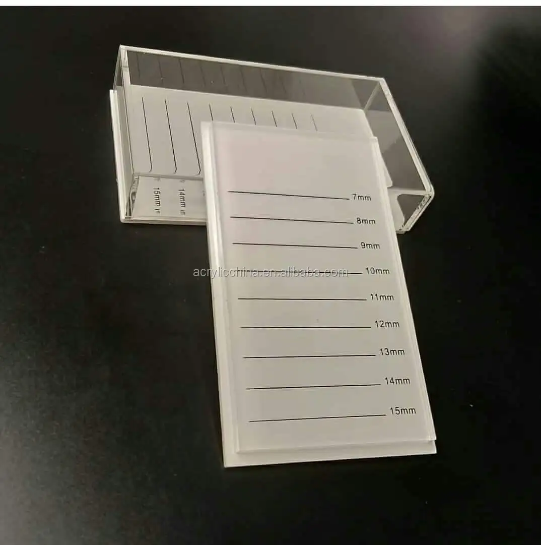Acrylic Eyelash Tile Tray Case Display Lashes Extension Organizer - Buy ...