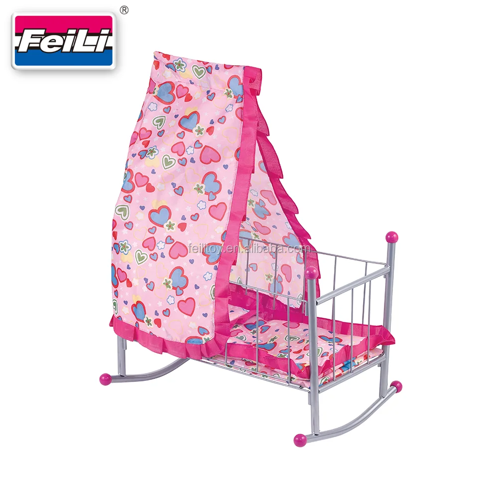 Feili Toy Factory - DIY Metal Baby Doll Cradle for 18'' Doll