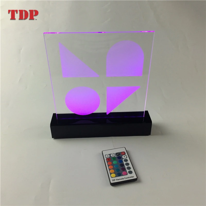 Laser Engraved Double Led Light Bases Acrylic 12v Led Edge Lit Sign ...