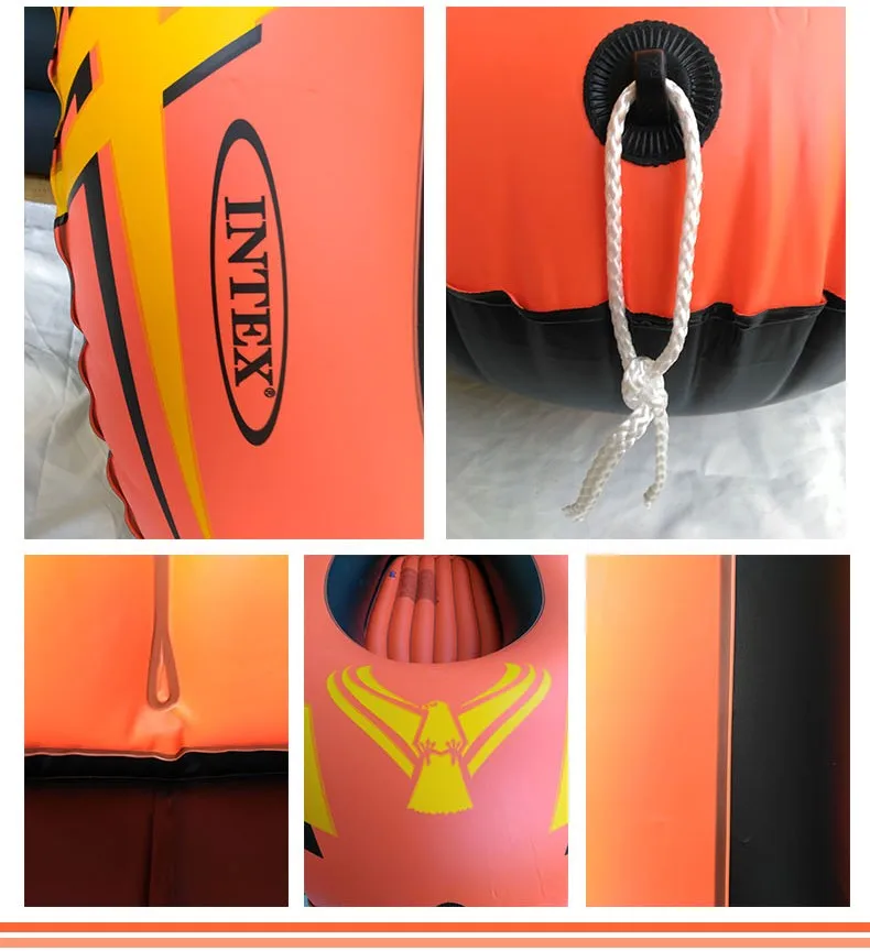 Intex Inflatable Raft Boat Set - Ideal for Fishing & Drifting