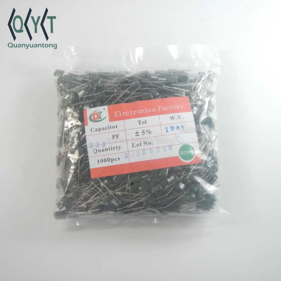 0.022 uF 5% 223j 100V Polyester Film Capacitor 2A223 2A223J, View ...
