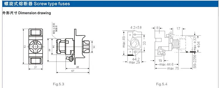 Screw Type Fuse 16A D01 E14 - Reliable Ceramic Fuse Link