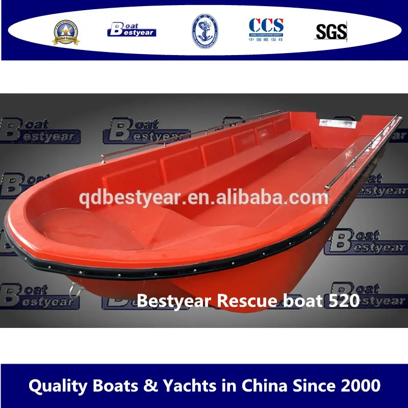 Bestyear 520 Fiberglass Rescue Boat - Durable & Versatile