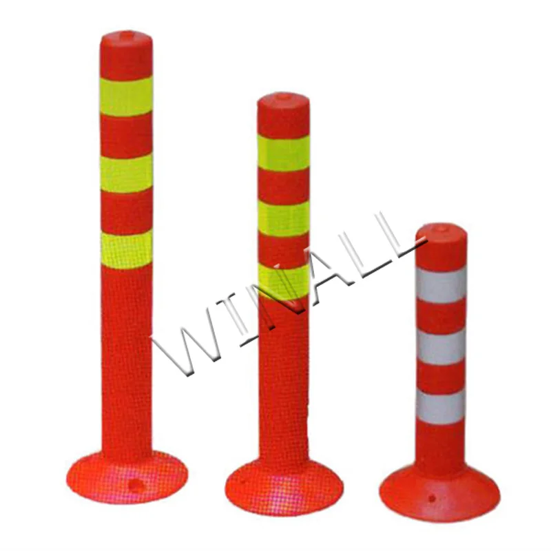 Driveway Traffic Post: Flexible PU Parking Lot Barrier with Reflective ...