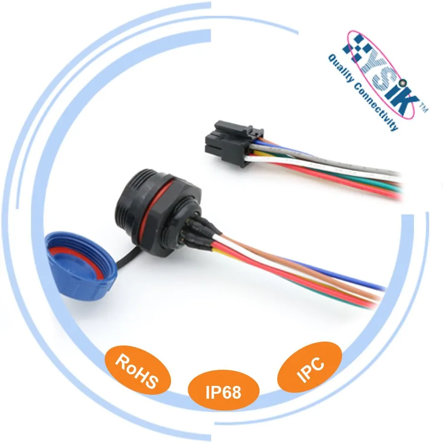 Professional Custom 7 Pin Pcb Solder Weipu Cable Connector Sp1712/p7 To ...