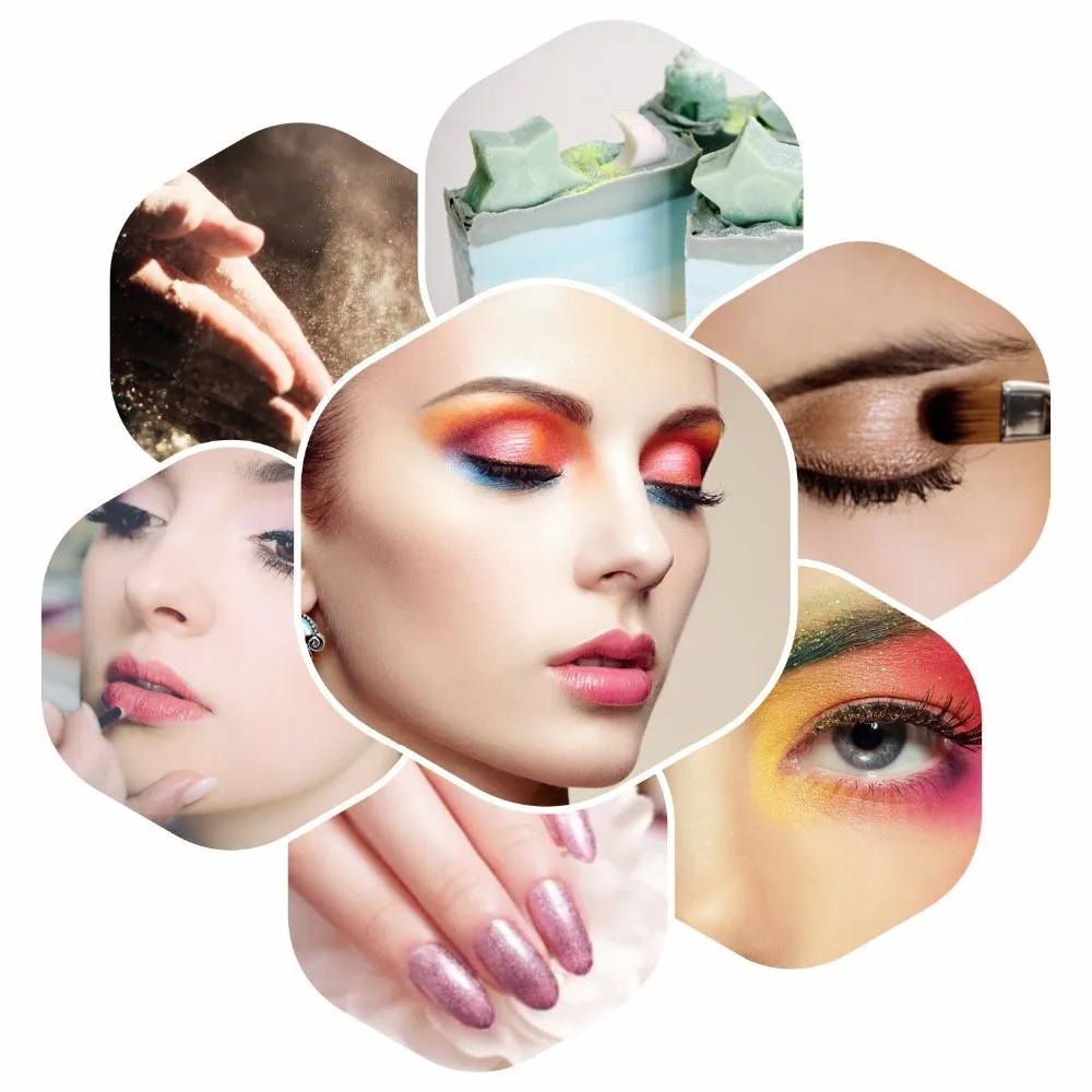 Multi-color Cosmetics Grade Mica Pigment Powder Colorant For Makeup ...