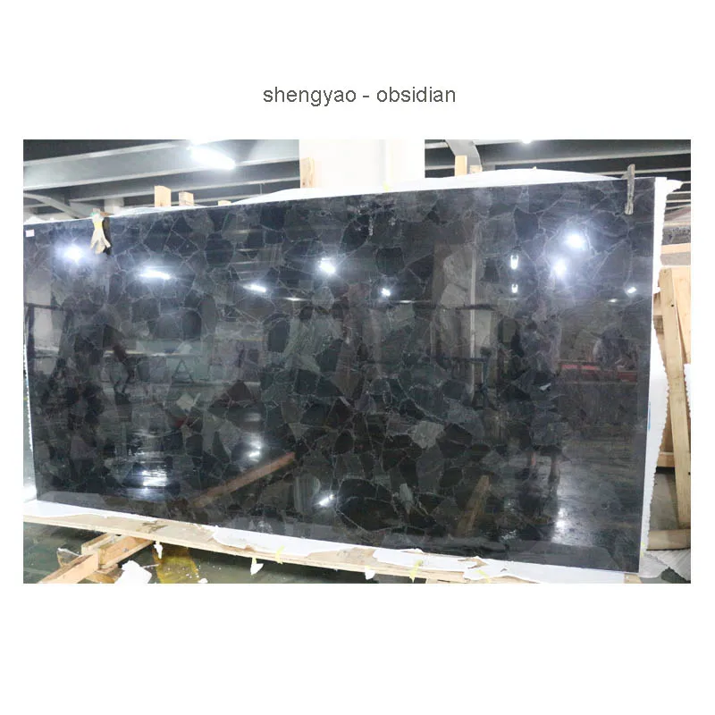 High Quality Natural Obsidian Slab For Build Decoration Countertop Wall ...
