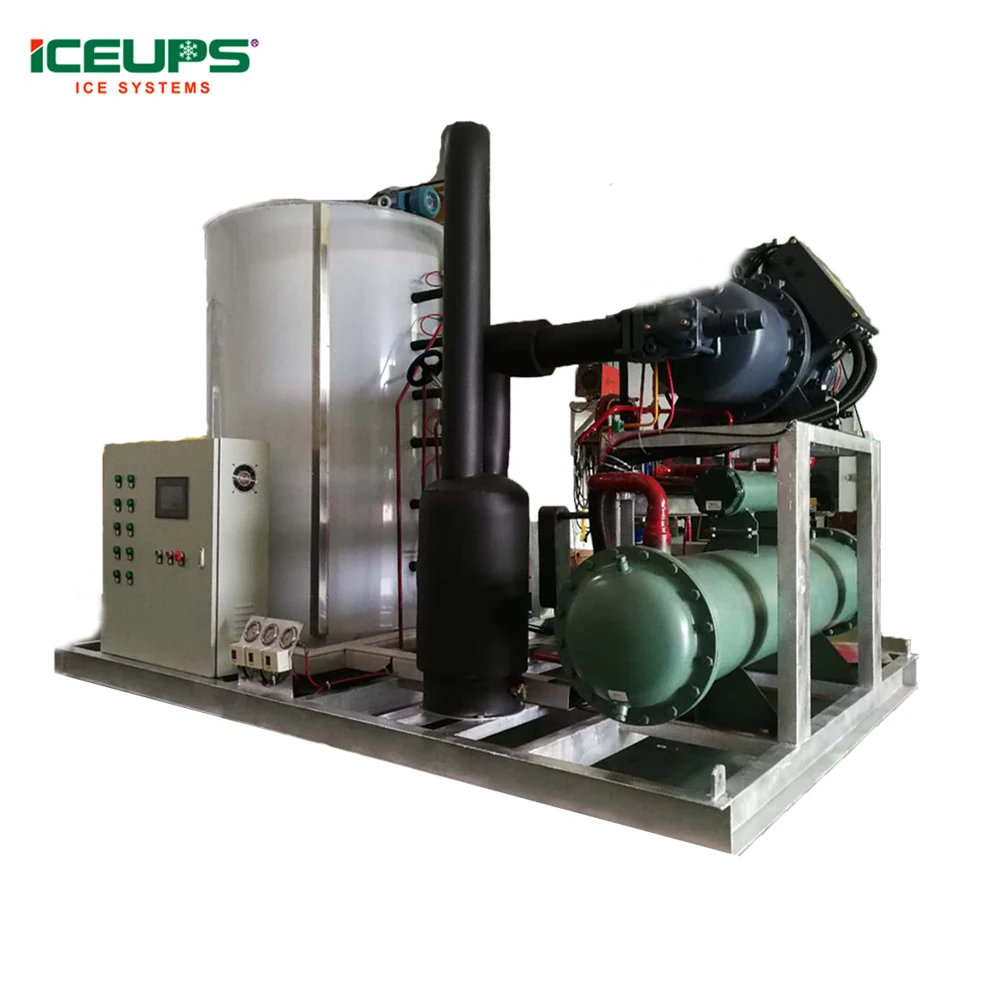 12 Tons/24hr Industrial Ice Making Machines For Construction Projects ...