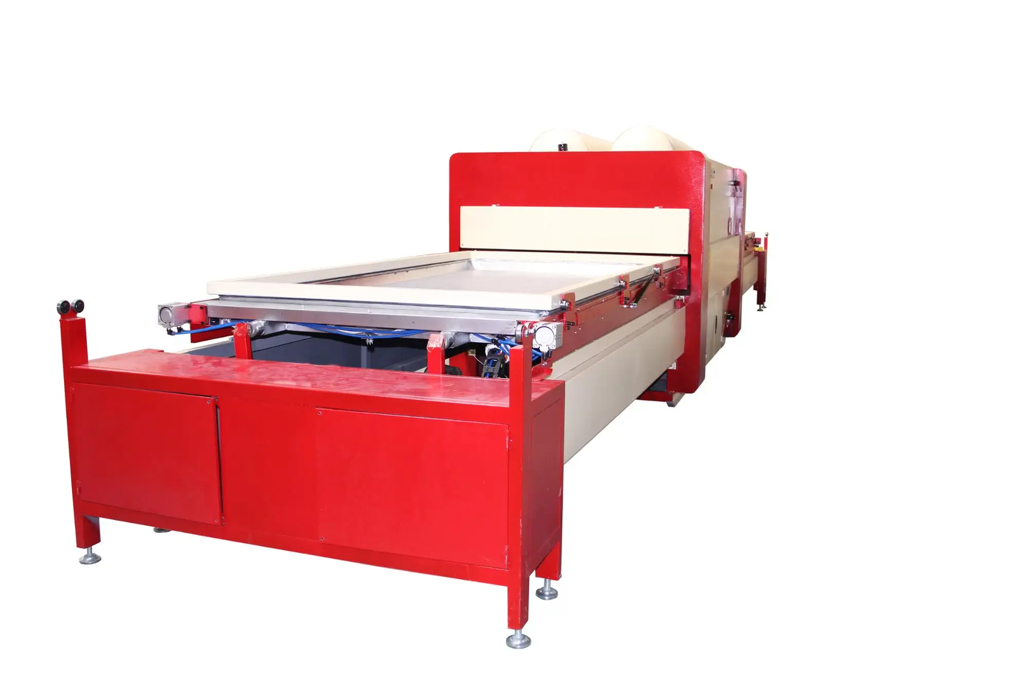 full automation double seat vacuum membrane hot press machine for pvc ...