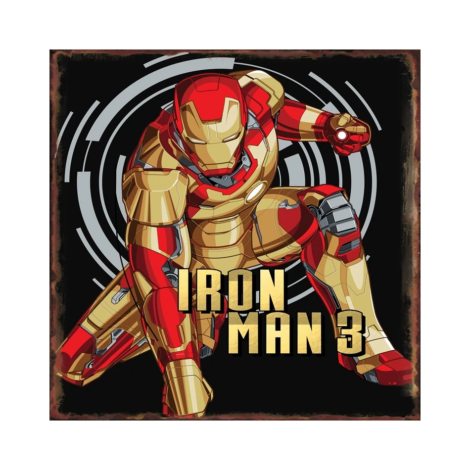 Hot-selling Super Hero Iron Man Marvel Movie Universe Metal Tin Sign ...