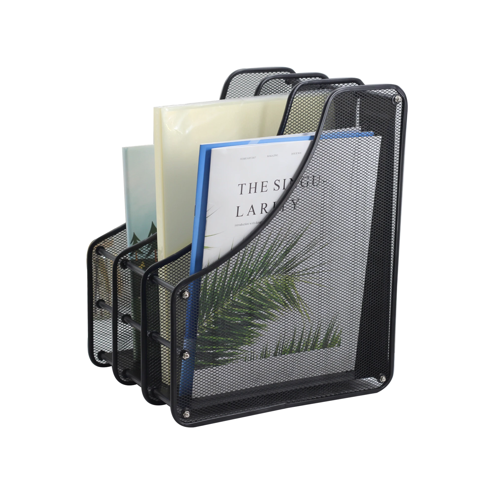 Wideny Wholesale Office School Desktop 3 Compantents File Racks Magazie ...