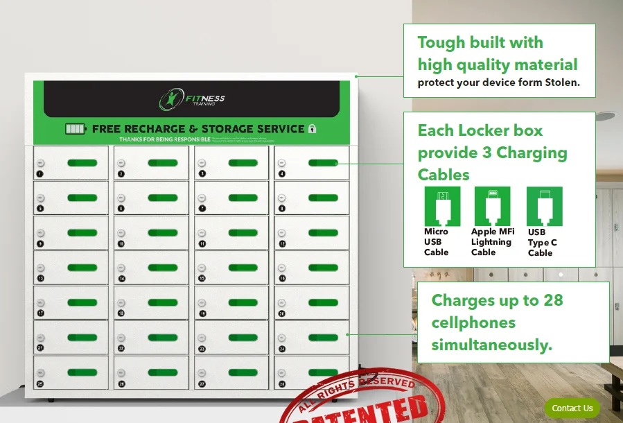 Phone New Cubby 28 Bay Cell Phone Charging Locker Station For Sport ...