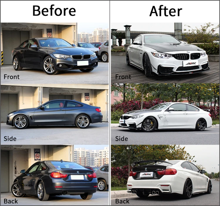 2014-2016 F32/F33/F36 4 Series M4-GT Style Body Kits for BMW