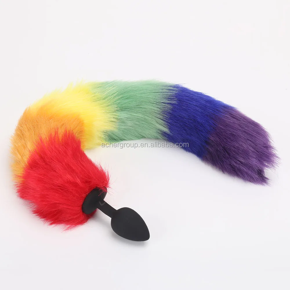 Custom Design Anal Butt Plug With Fox Tail Foxtail Rabbit House Tail 8200