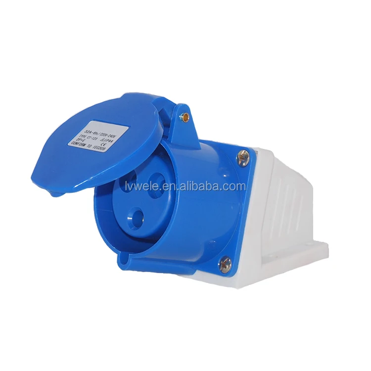 IP44 IP67 32A 400V Industrial Plug & Socket for Reefer Containers