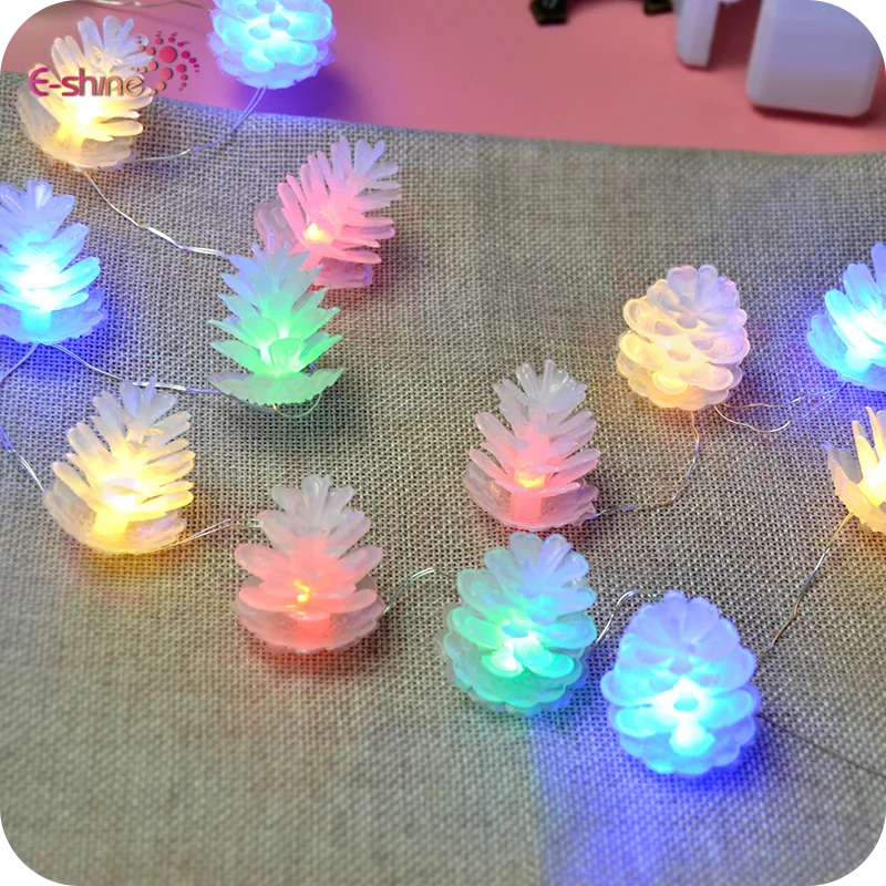Multi-color Eva Pine Cone String Lights For Christmas Party Wedding ...