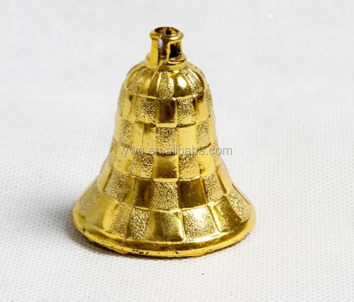 45mm Gold Plastic Christmas Bells - YIWU UNION Decor