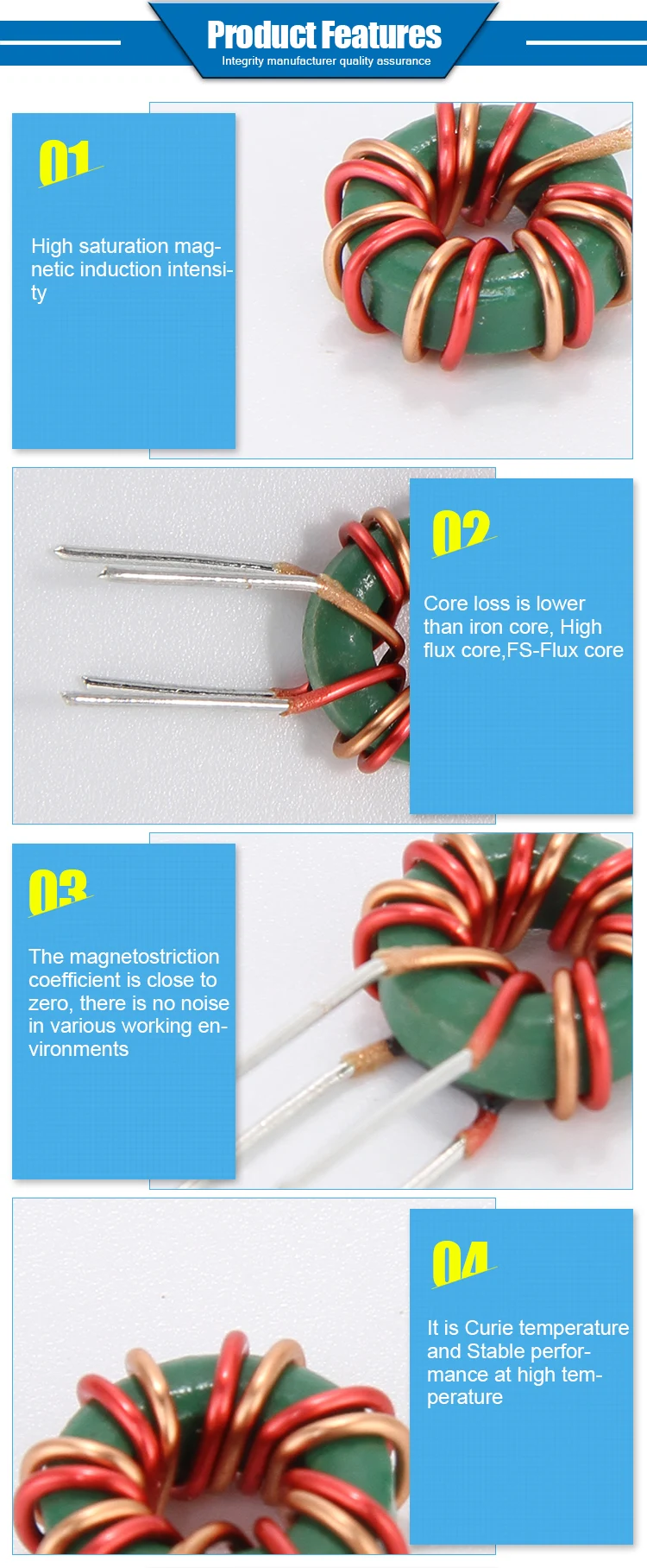 High Frequency Toroidal Power Choke Coils - 500uh Inductor