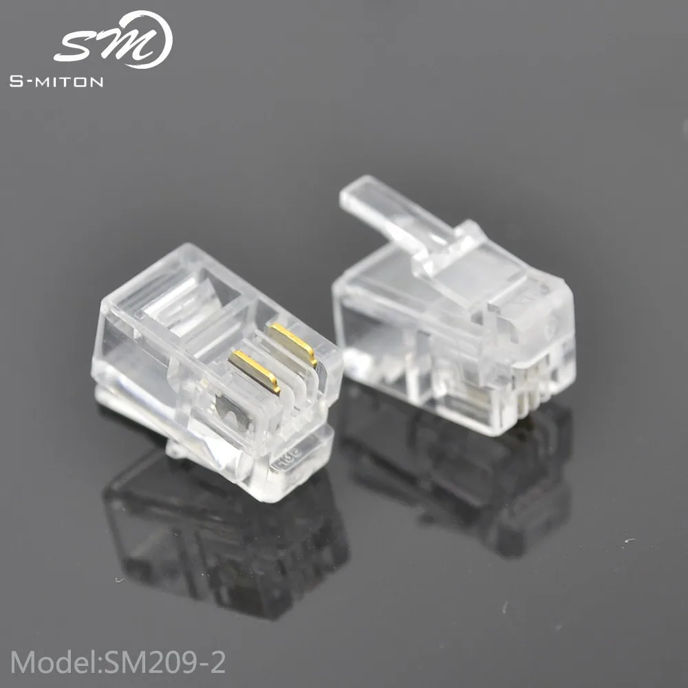 4 Pin Rj-9 Modular Connector 4p4c Rj9 Modular Plug For Telephone Cable - Buy Rj9 Modular Plug ...