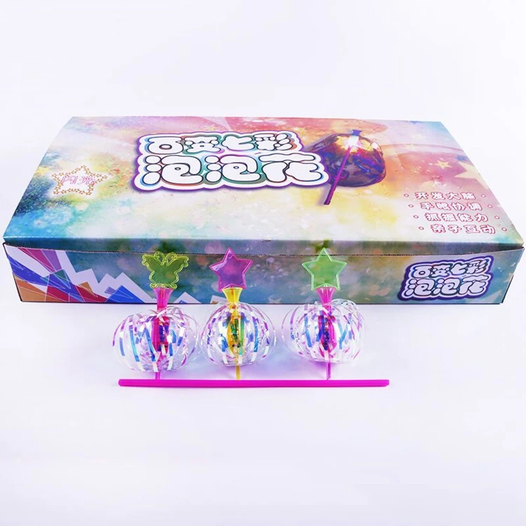 Funny Flashing Magic Toy Sparkling Spindle Wand Amazing Rotate Colorful ...